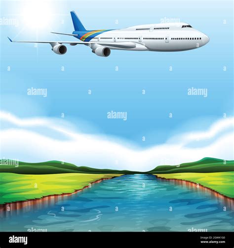 A Passenger Plane Flying Stock Vector Image And Art Alamy
