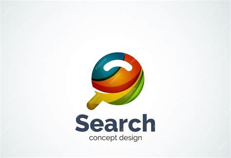 Premium Vector Magnifying Glass Logo Template Premium Vector Magnifying Glass Logo Template