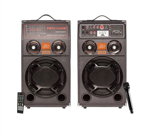 Set Boxe 284 Microfon Wireless Telecomanda Bluetooth Usb 600 W Jasmin