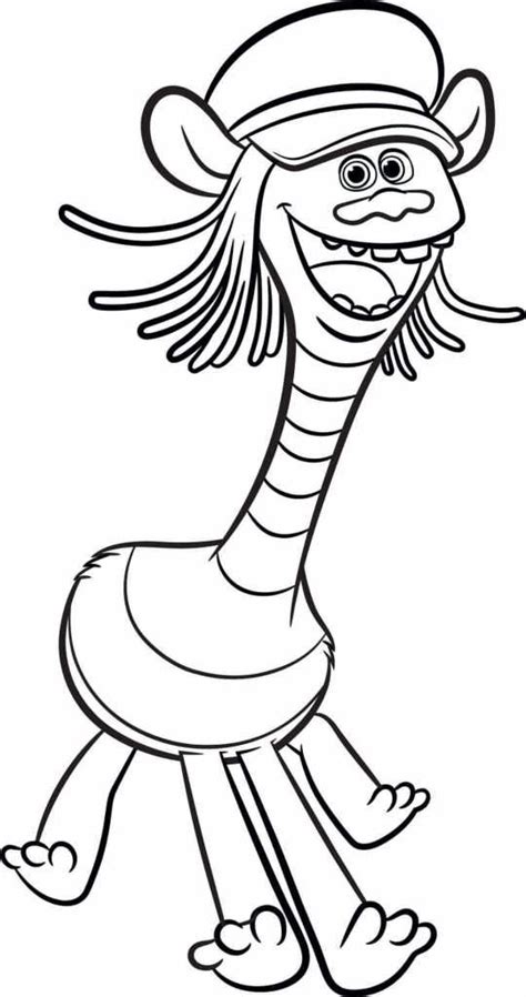 Biggie Trolls Coloring Page Jeliyehndelton