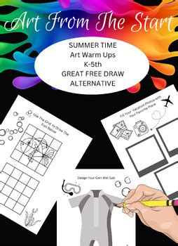 Summer Fun Art Warm Ups Great Free Draw Alternative By Art From The