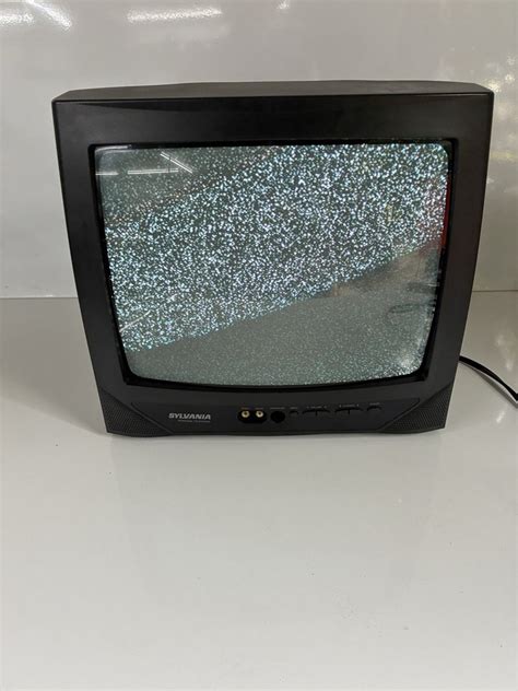 Sylvania Srt2313 13 Color Crt Retro Gaming Tv A V Inputs Working No