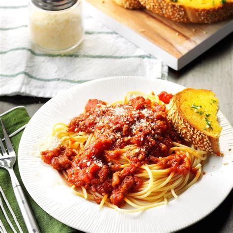 Delicious Homemade Spaghetti With Fresh Herbs
