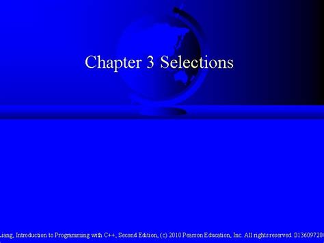 chapter 3 selections liang introduction to programming with