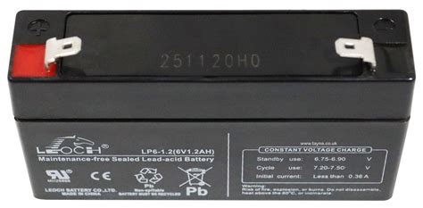 Leoch Lp6 12 6v 12ah Sealed Battery Leoch Batteries