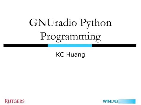 Ppt Gnuradio Python Programming Powerpoint Presentation Free Download Id1237361