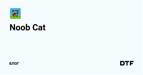 Noob Cat — Блог на Dtf