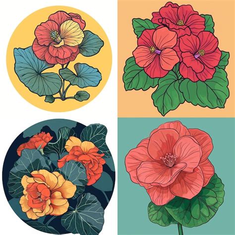 Premium Vector Begonia