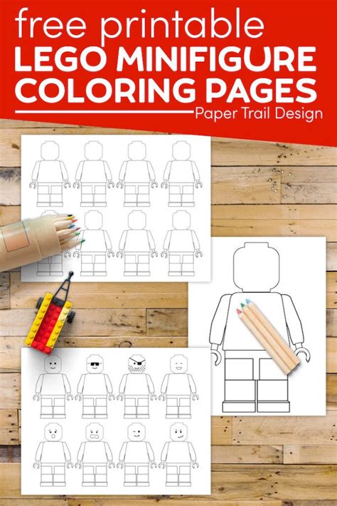 Use These Free Printable Lego Minifigure Coloring Pages For A Lego