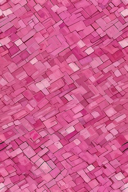 Premium Photo Pink Seamless Irregular Rectangle Pattern Background