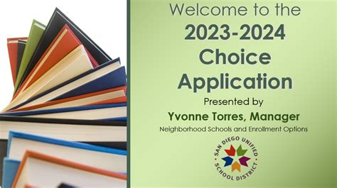 Choice Enrollment San Diego Unified School District