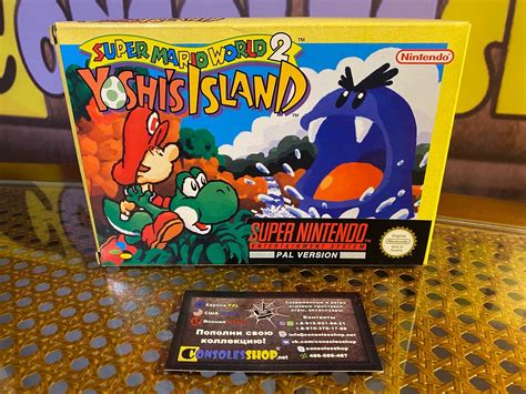 Купить игру Super Mario World 2 Yoshis Island Snes Pal Boxed Consolesshop