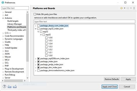 Not Able To Upload Code On Some ESP Boards Issue Sloeber Arduino Eclipse Plugin