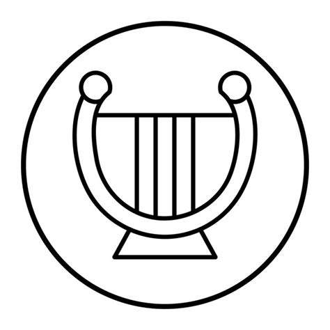 Premium Vector Lyre Vector Illustration
