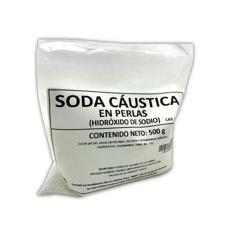 Soda CÁustica HidrÓxido De Sodio En Perlas 500 G Materias Primas Mmpp