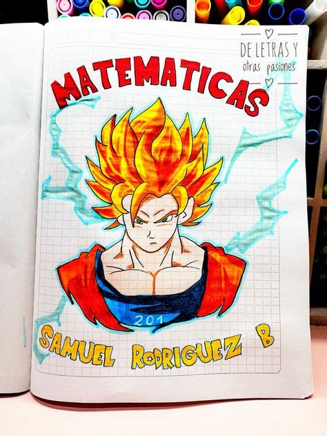 Portada De Goku Hacer Portadas De Libros Portadas Portadas De Cuadernos