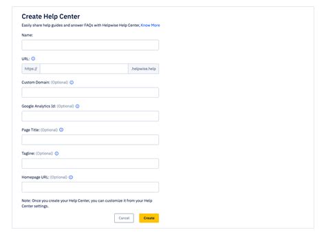 Create A Help Center In Helpwise