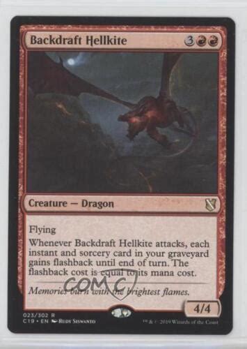 2019 Magic The Gathering Commander Format Edition Backdraft Hellkite