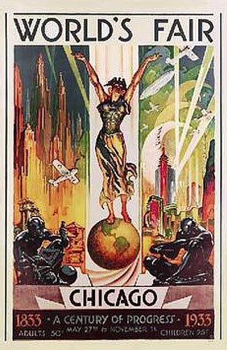 Chicago Worlds Fair 1933 Century Of Progress Exposition