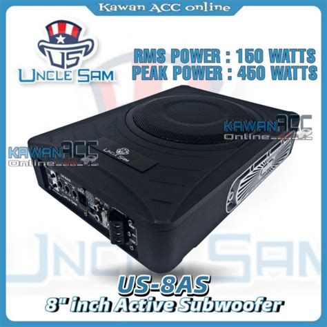 Uncle Sam 8 Inch Active Subwoofer 100original Us 8as 45watts