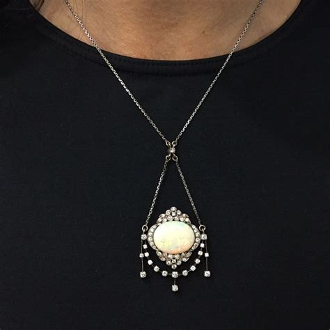 Antique Opal Pendant Cynthia Findlay Fine Jewellery And Antiques