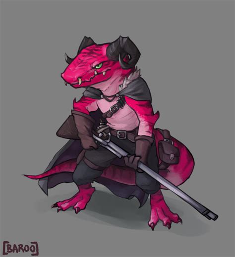 Dnd Character Pink Cute Kobold Rogue Red Kobold Dnd Dnd Kobold Ranger