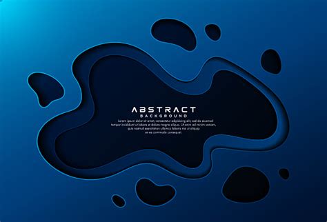 추상진 진한 파란색 종이 컷 파레이어 배경 현대 종이 컷 그림자 장식 요소 모양을 잘라 종이 스타일 그래픽 디자인 포스터 브로셔 전단지 프리젠 테이션 배너에 대한 정장 0