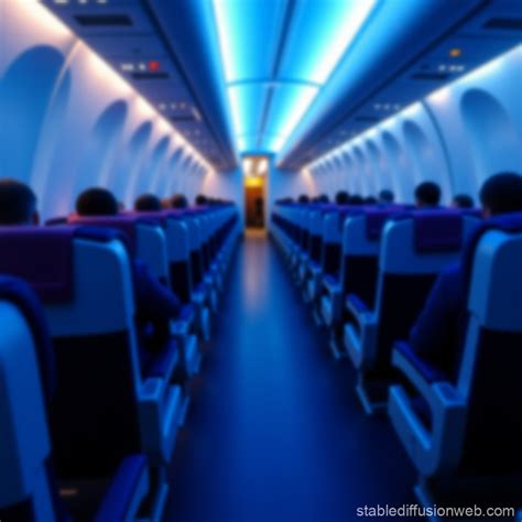 Economy Class Plane Interior Stable Diffusion Online