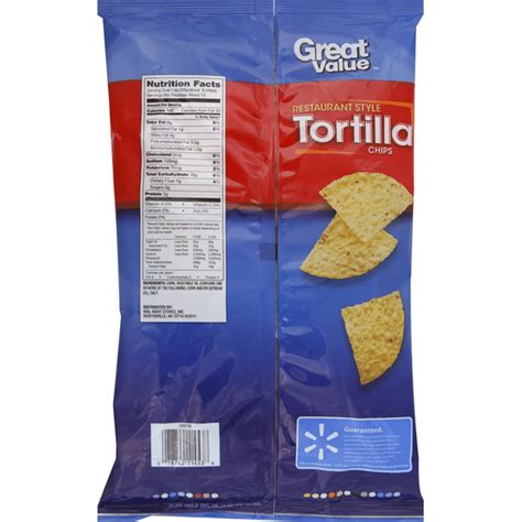 Great Value Tortilla Chips White 13 Oz Delivery Or Pickup Near Me