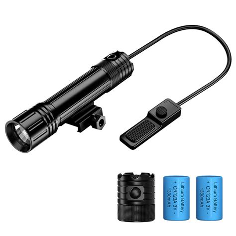 Hunting 1000 Lumens Tactical Flashlight Gun With Remote Pressure Switch