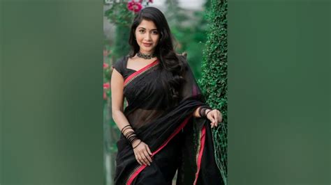 In The Natural Green Samia Othoi In Black Saree 😍🔥 Shorts Youtube