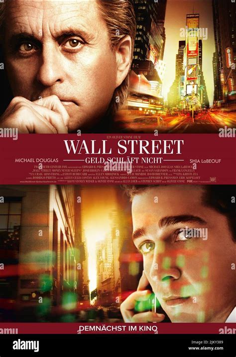Michael Douglas Shia Labeouf Poster Wall Street Money Never Sleeps