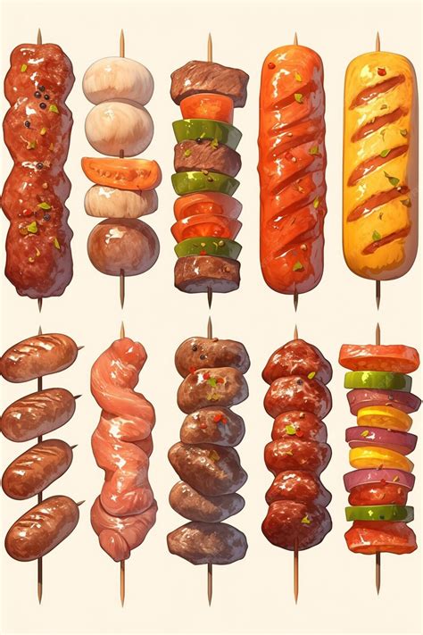 Serbian Cevapi And Grilled Sausages Premium Ai Generated Vector