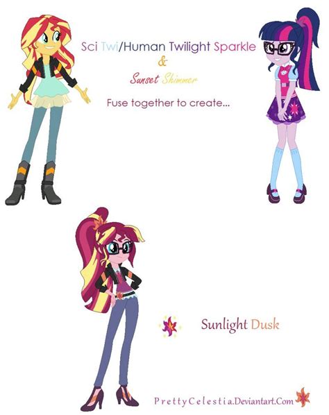 Sunset Shimmer And Trixie Human