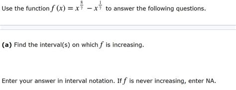 Solved When Is The Function Decreasing When Is It Concave