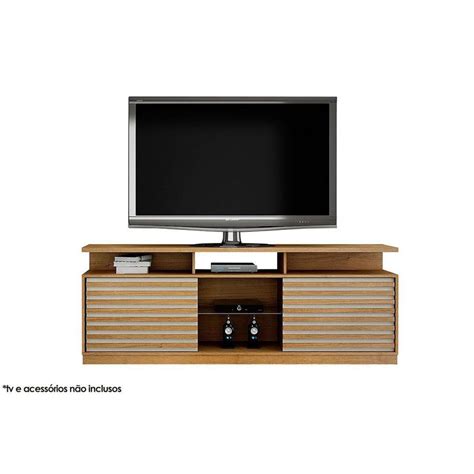 Rack Para Tv Roma Até 65 Polegadas C 2 Portas De Correr Cinamomooff White Valdemóveis Rack