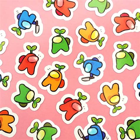 Among Us Freebie Stickers By Supichu On Deviantart