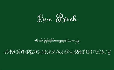 Love Birch Font Font Tr