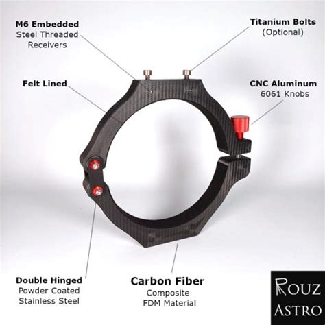 Telescope Tube Rings All Sizes Rouz Astro