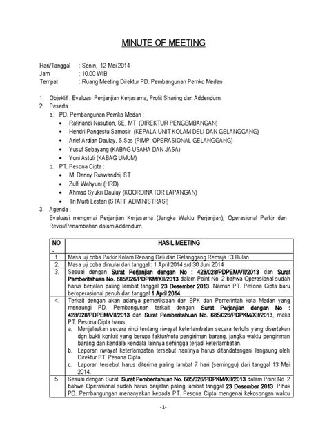 Contoh Mom Pdf