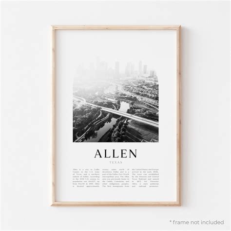 Allen Art Print Allen Poster Allen Photo Allen Wall Art Allen Black