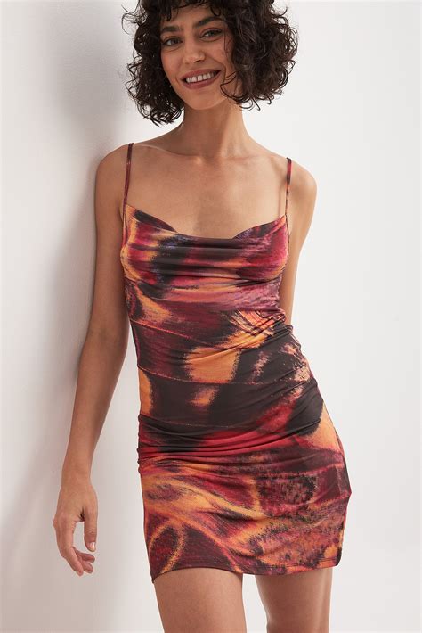 Satin Slip Mini Dress Multicolor Na Kd