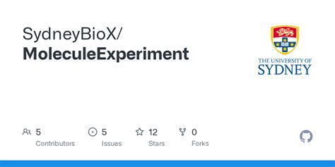 Github Sydneybioxmoleculeexperiment
