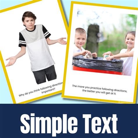 I Can Follow Directions Social Story Autism Sel Following Directions