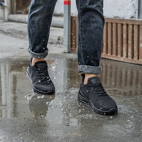 Larnmern Mens Non Slip Work Shoes Slip On Water Resistant Walking