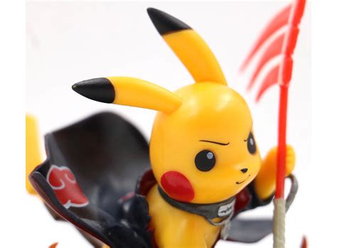 Pvc 12cm Pokemon X Narut0 Anime Figures Akatsuki Hidan Pikachu Action