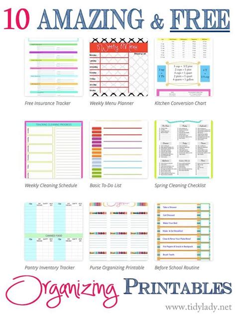 Printable Organizing Work Forms Printable Forms Free Online