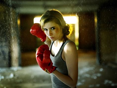 桌布 金發女孩，拳擊，手套，雨 1920x1200 高清桌布 圖片 照片