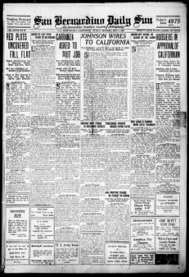 The San Bernardino County Sun From San Bernardino California