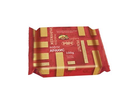 (Русский) Вафли "РАХАТ АРАХИС" 100г купить в Казахстане -АО «ЛОТТЕ Рахат»